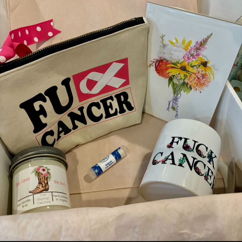 F Cancer Gift Box | Cancer Care Gift Box | Funny Cancer Gift Box | HERE ...